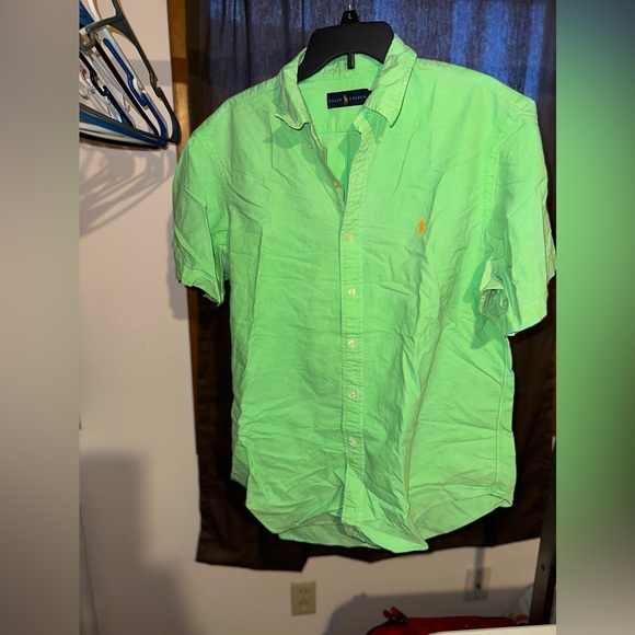 Ralph Lauren | Shirts | Mens Ralph Lauren Neon Green Button Up Classic ...
